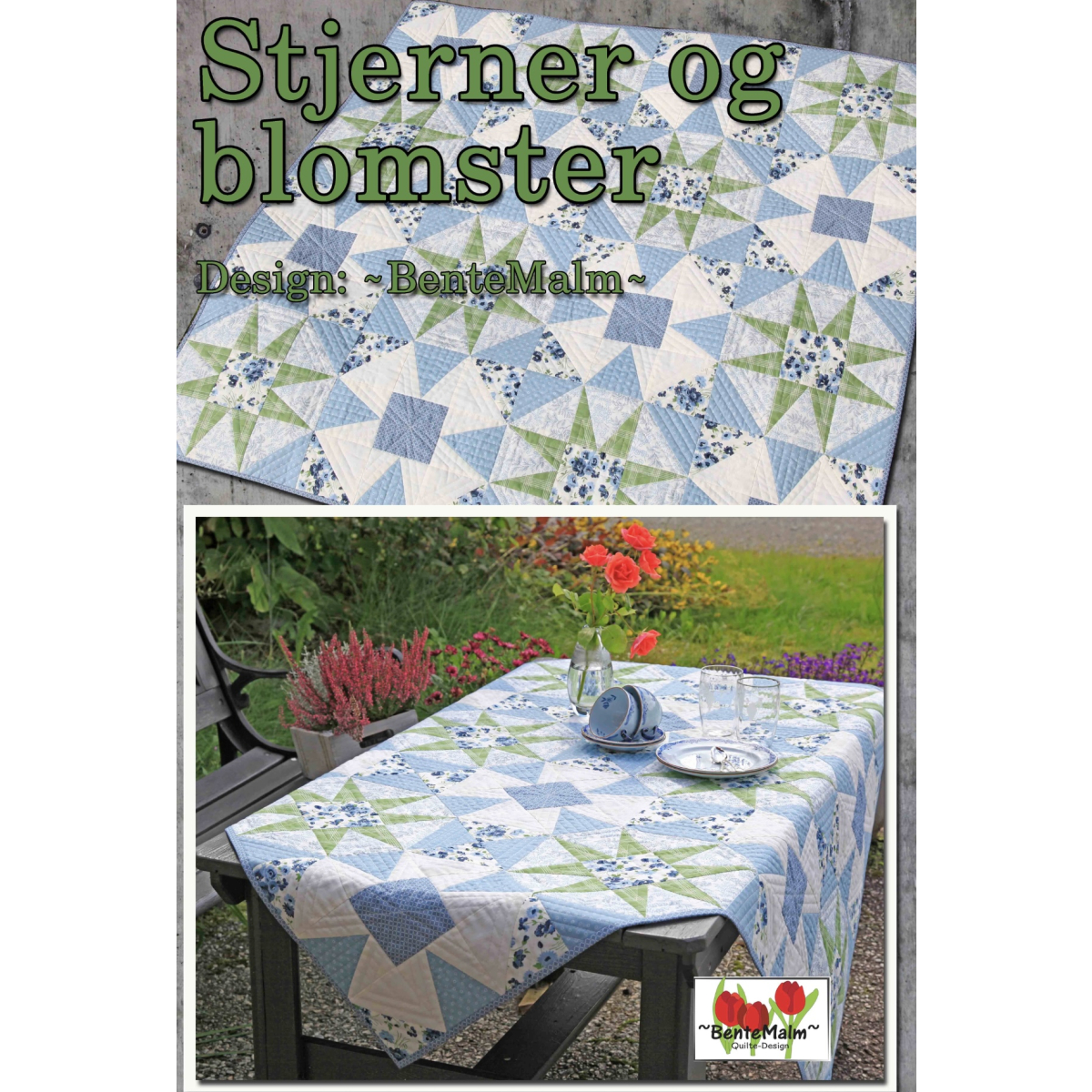 Stjerner og blomster Duk - Syglede As