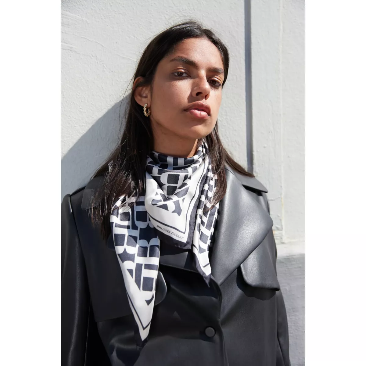 BRUUNS BAZAAR Silk Scarf - HILLAMOI AS