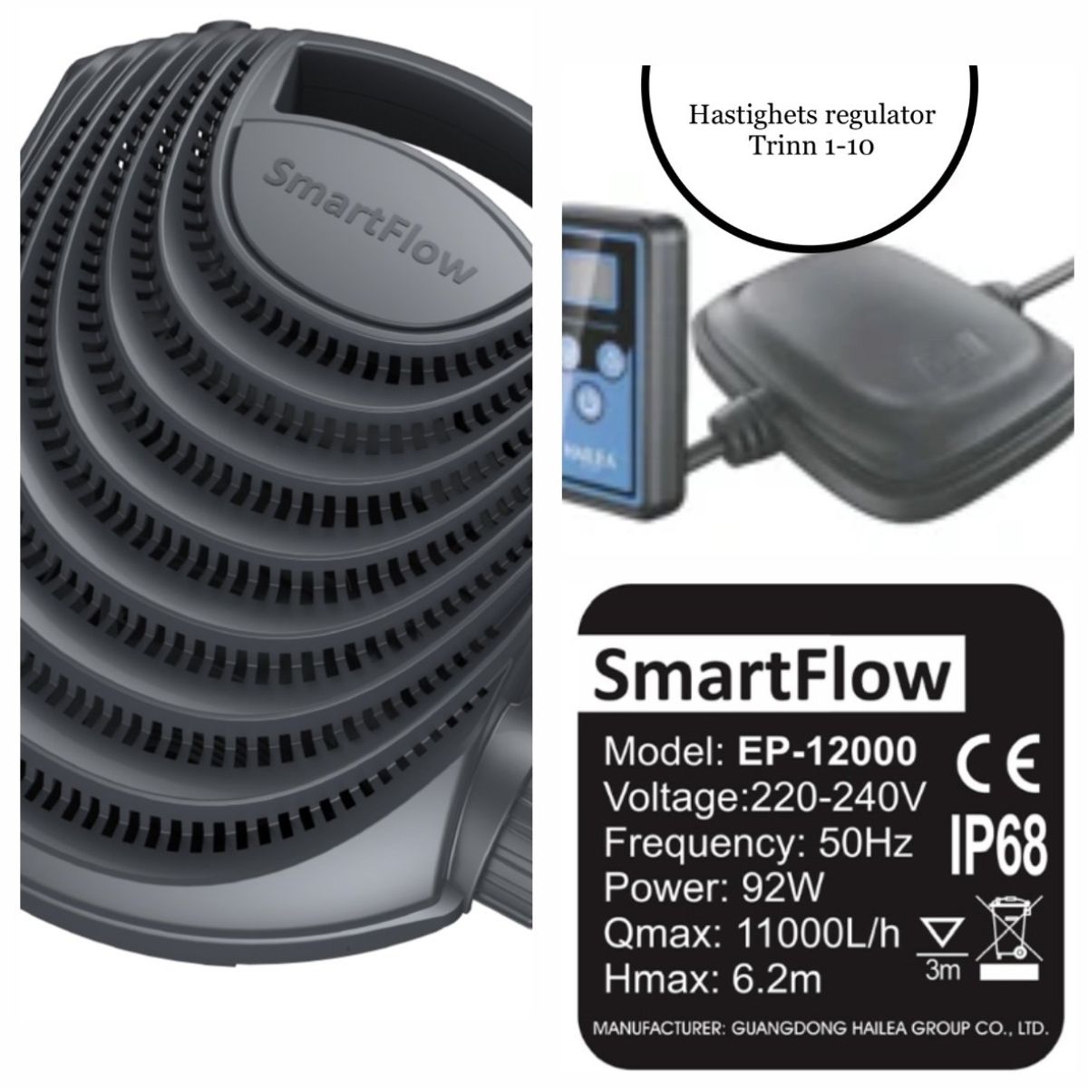 SmartFlow 12.000 Vario med fjernkontroll - Lie Hagedam