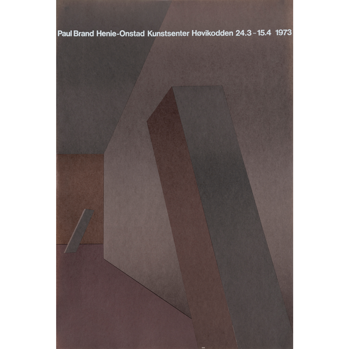 Paul Brand 1973 Vintageplakat - Henie Onstad Kunstsenter