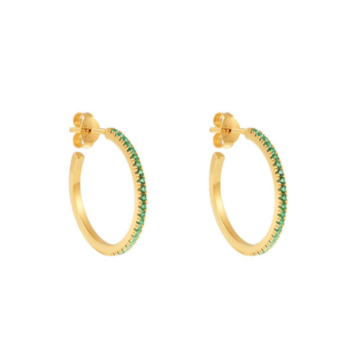 Simplicity Hoops - Gold IdFine - Seven Tønsberg