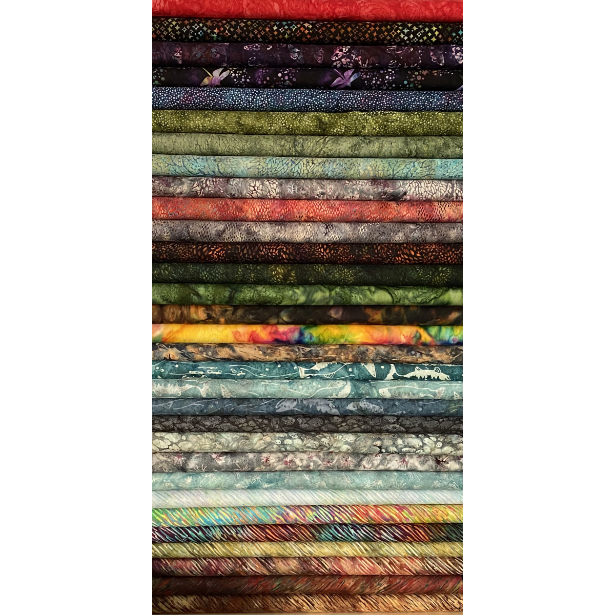 Batikk Stoffer 50 cm ( 1 M = antall 2 ) - Syglede As