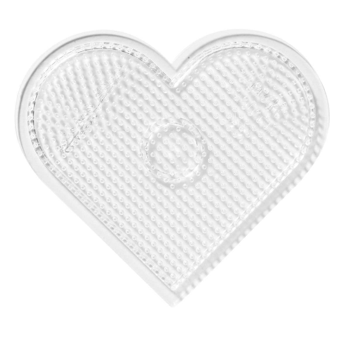 Perleplate midi Hjerte stort Perleplate midi figur, - Creativo