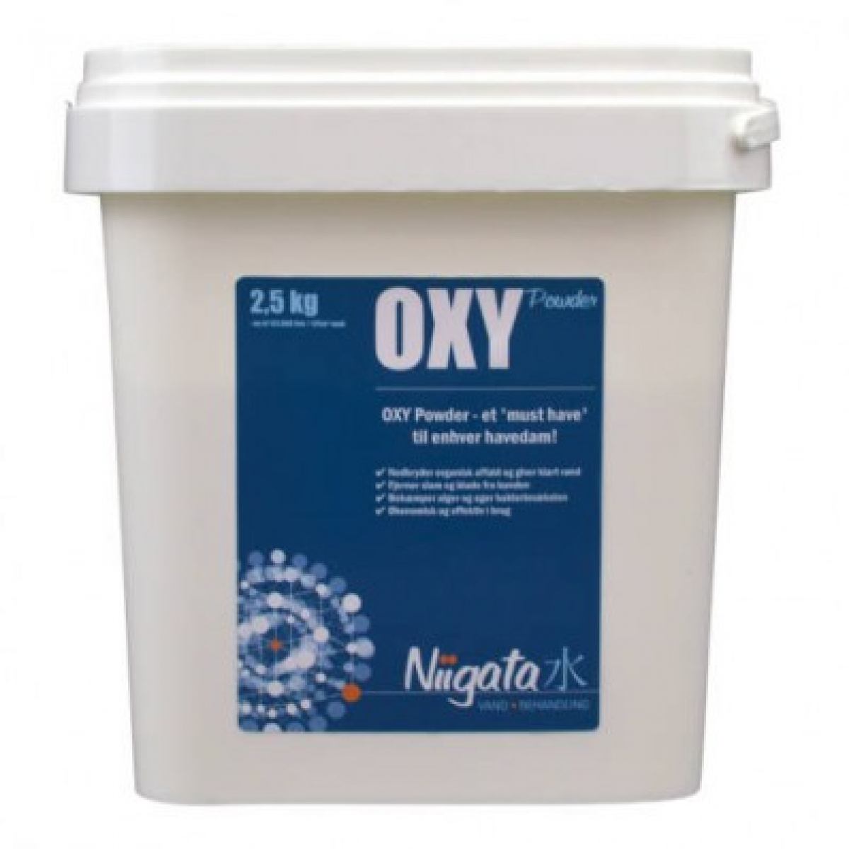 Oxy Powder 2,5 kg. Rekker opptil 150 000L Renser effektivt dammen din ...