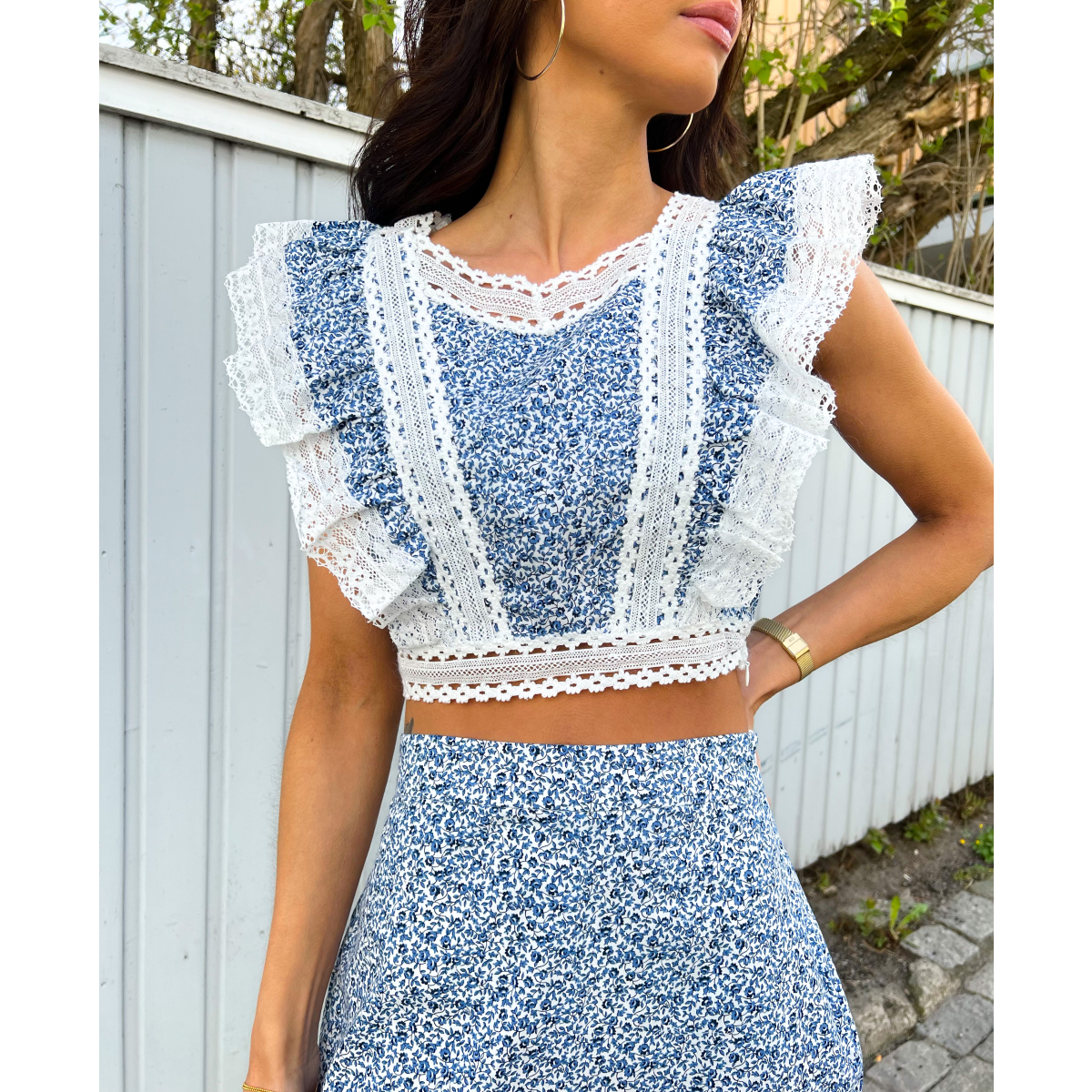 Melissa Top - Blue Flower Love Lolita - Seven Tønsberg