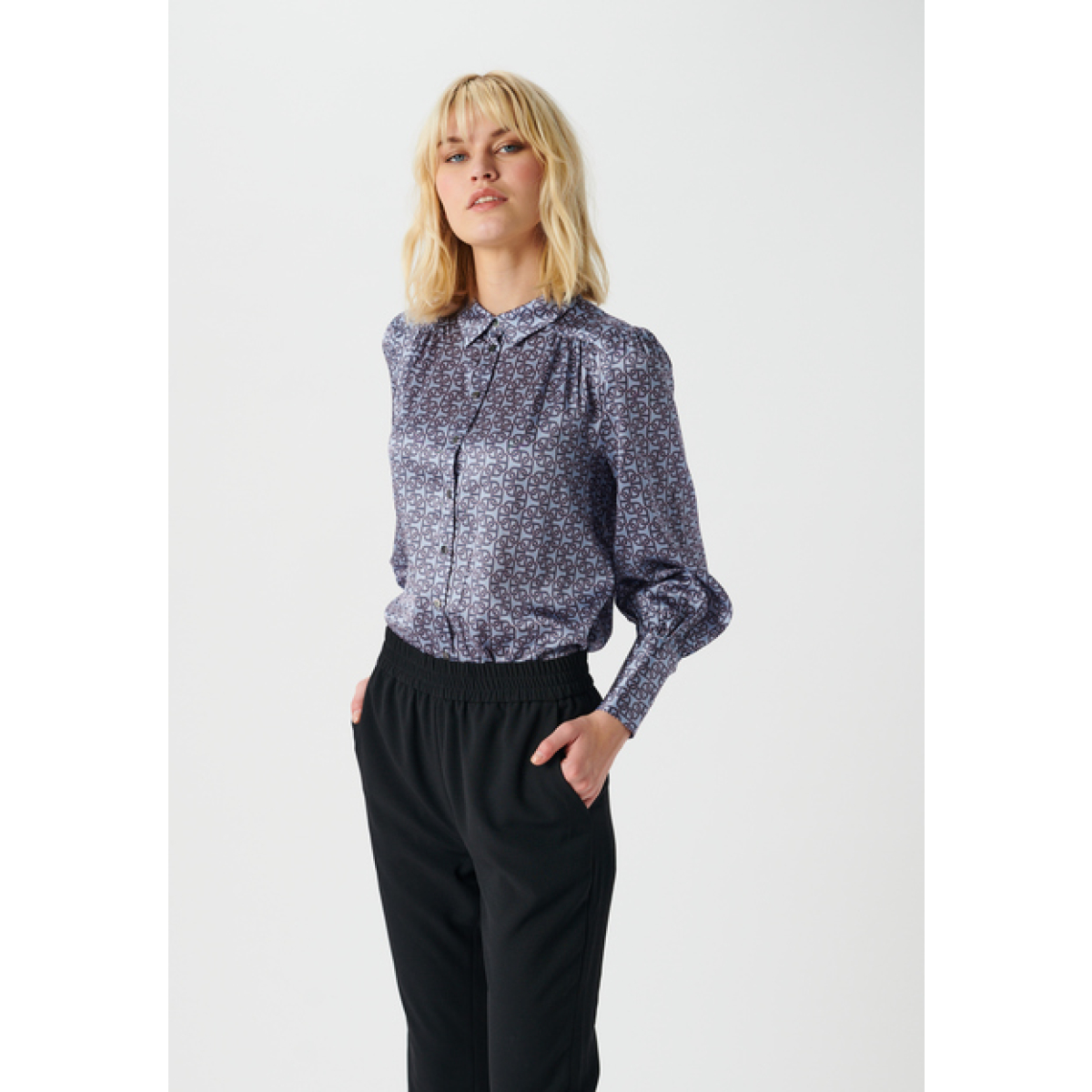 Cadence Shirt Loop Glosier with volume sleeves 28-0722 Loop Glosier - Ce-Ci