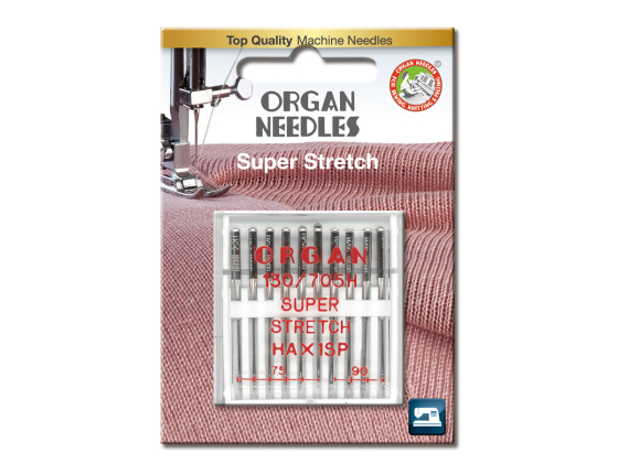 Organ Super stretch 75 og 90 - 10pack - QUILTESTÆSJ