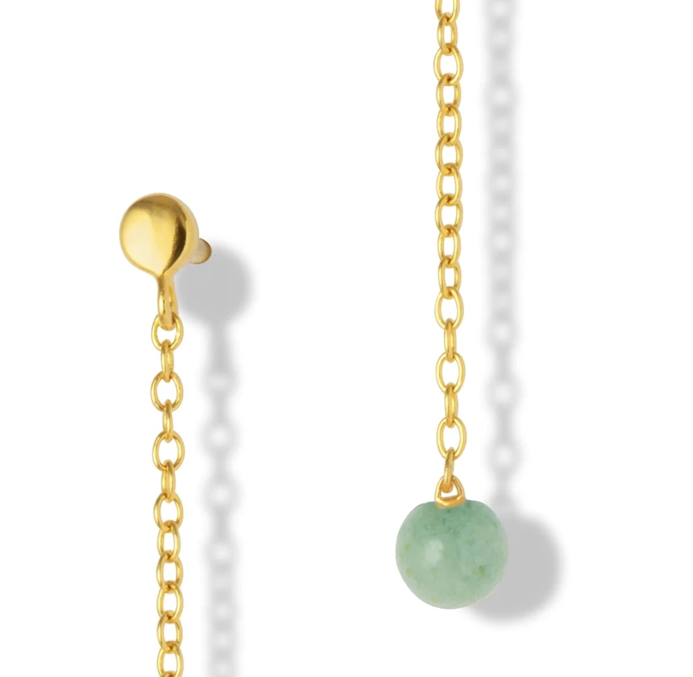 Natural Stone Chain 1 PCS - Light Green Lulu Copenhagen - Seven Tønsberg