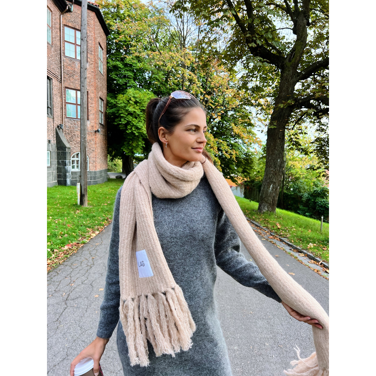 Runde Scarf- Sand Ilag - Seven Tønsberg