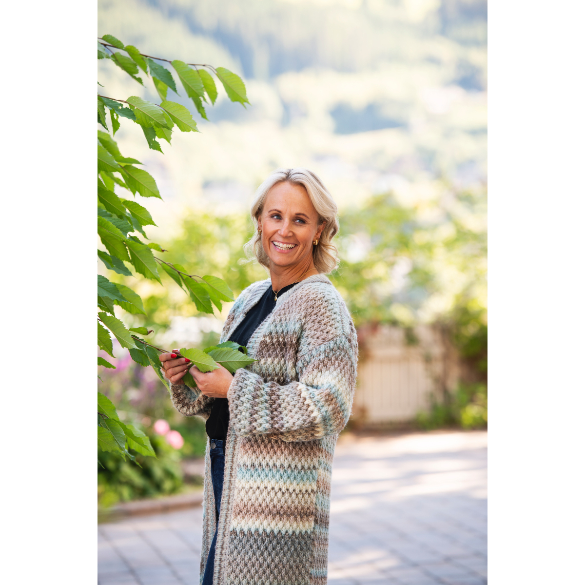 NOELLA Gio Cardigan Beige Mix - HILLAMOI AS