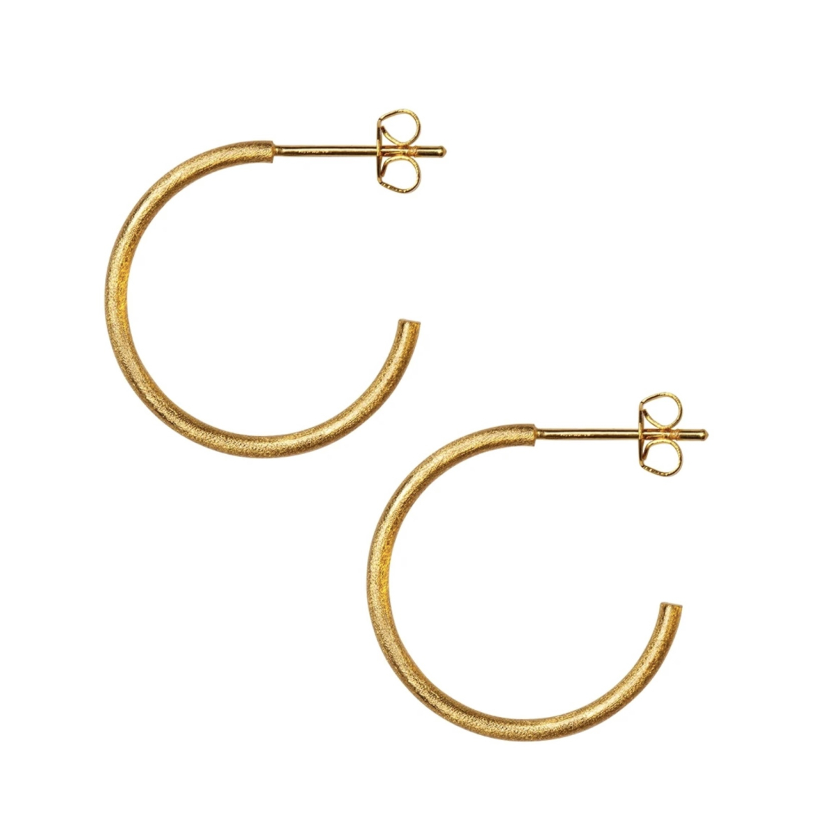 Non Hoops Medium Par - Gold Plated Lulu Copenhagen - Seven Tønsberg