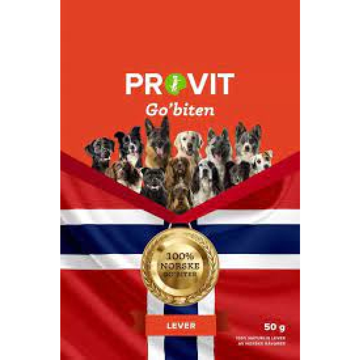 PROVIT Frysetørket Lever 50g Provit Go’biten er rene, norske ...