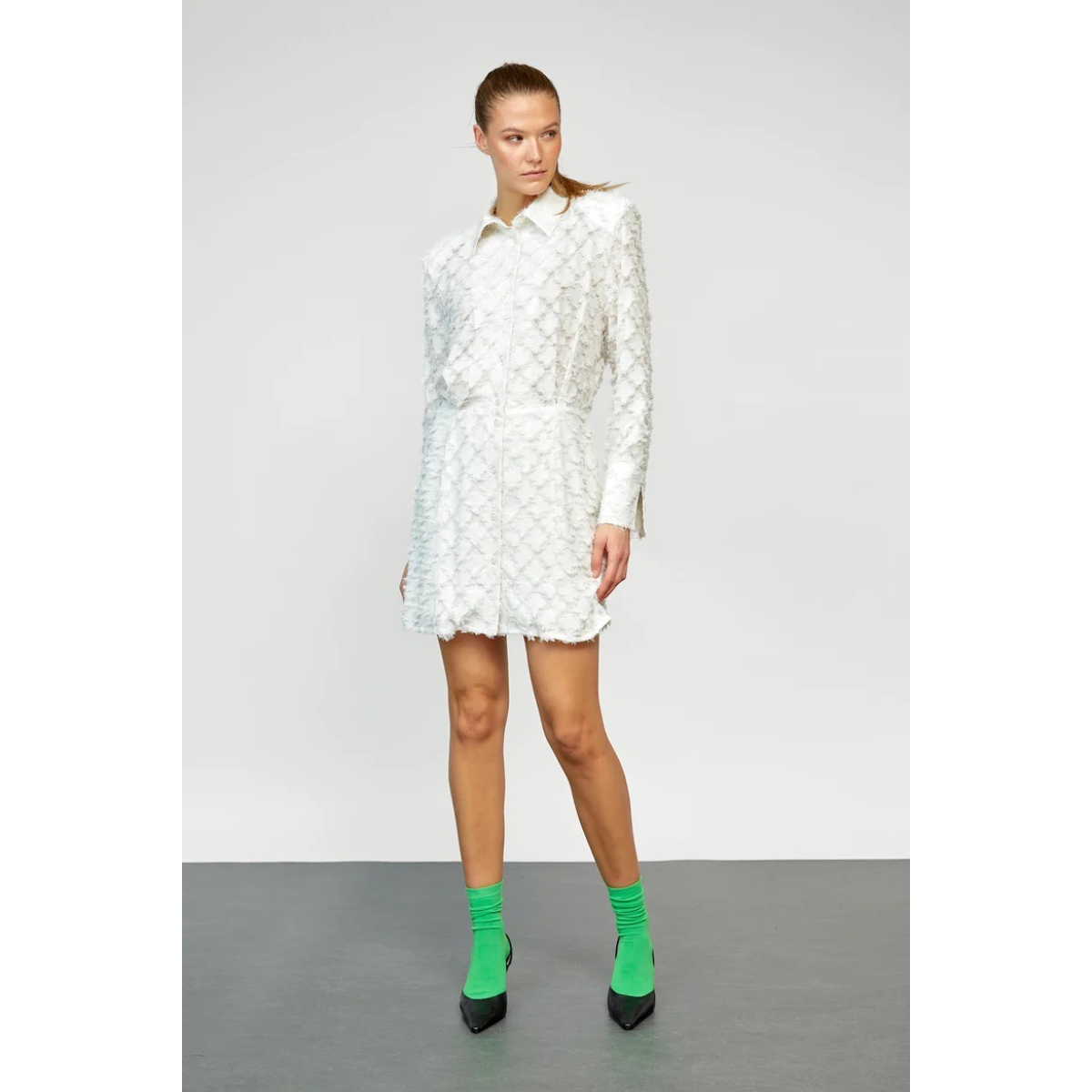 GOMAYE Magda Dress White - HILLAMOI AS