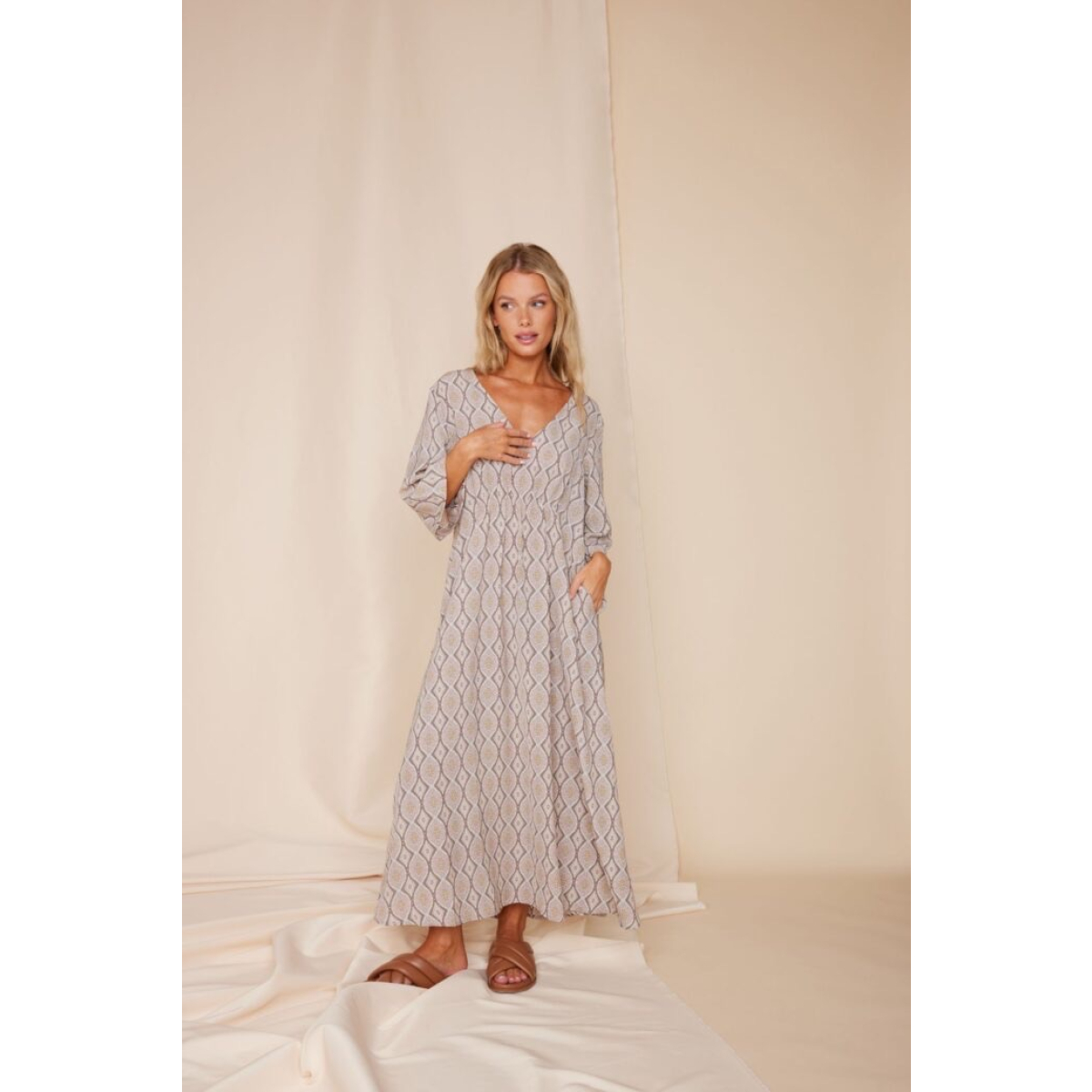 LINE OF OSLO Britney Dress Print - HILLAMOI AS