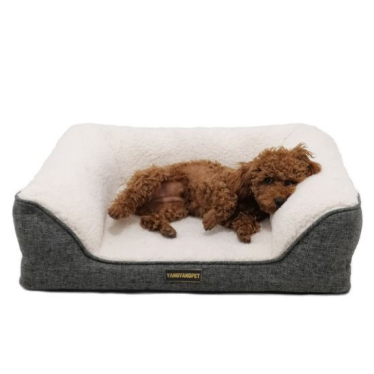 Hundeseng med Memory Foam, Medium Størrelse 91x69x18 - Friske Hagedammer