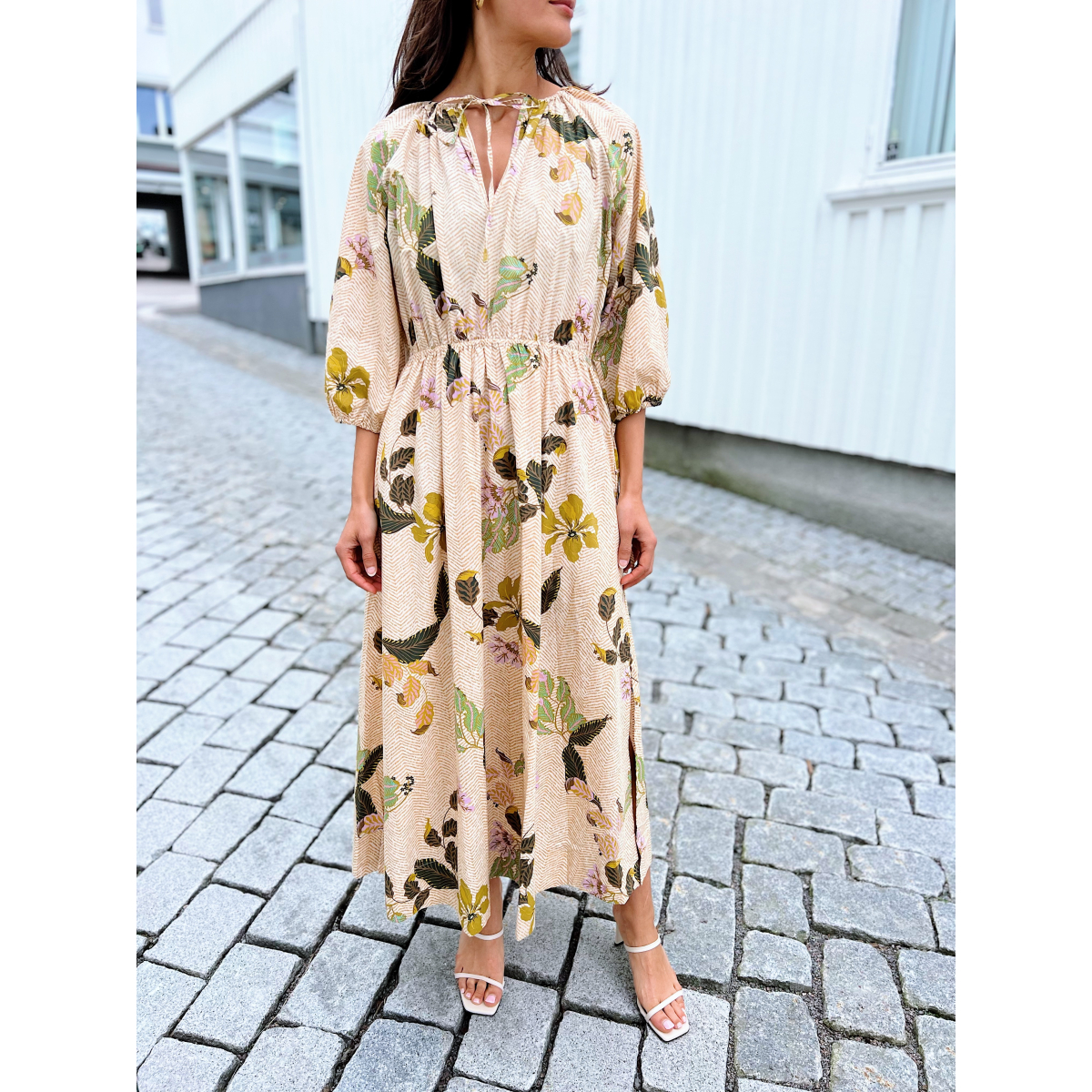 Trento Maxi Dress - Dark Chalk Second Female - Seven Tønsberg