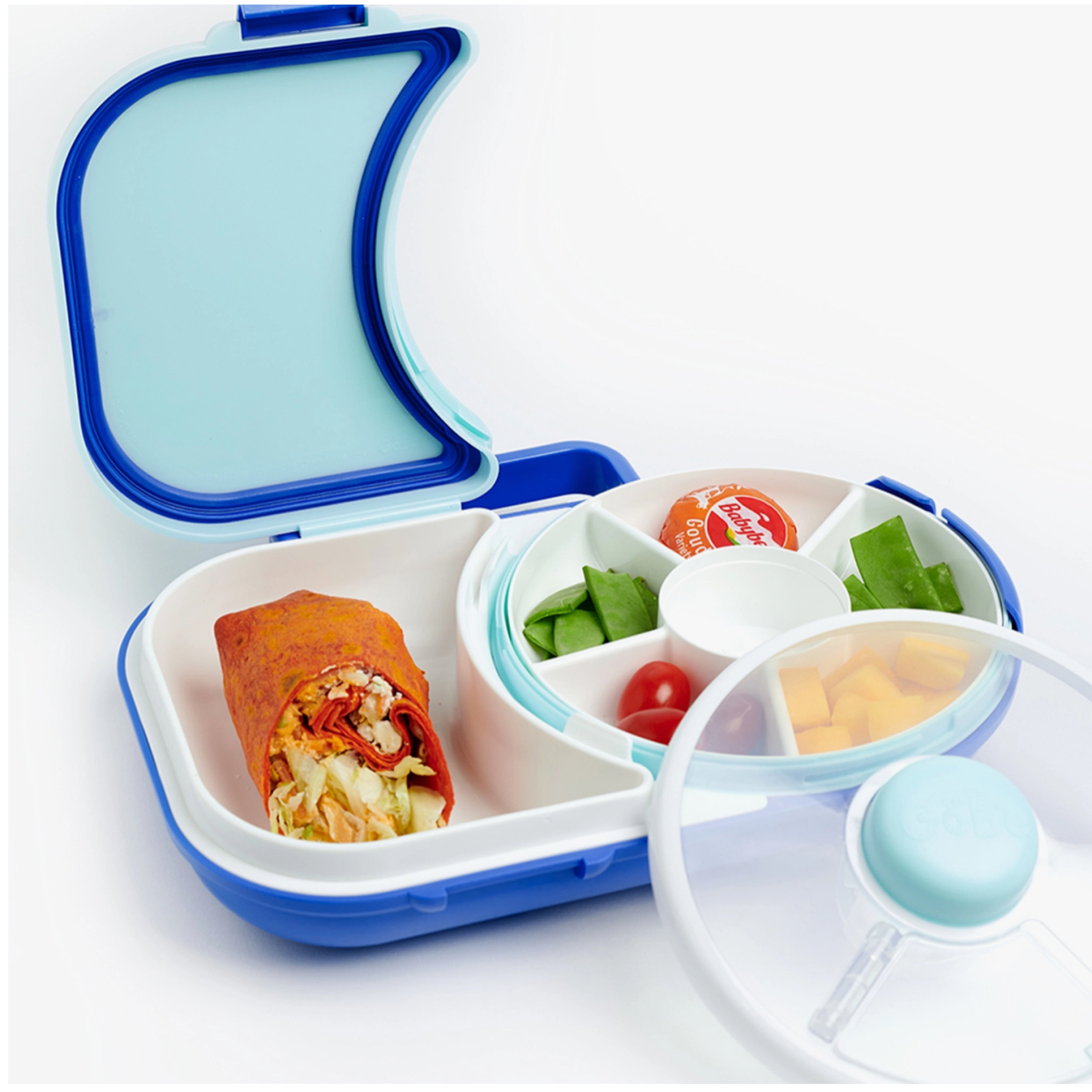 GöBe kids matboks med spinner blå - Lilys Lunsj