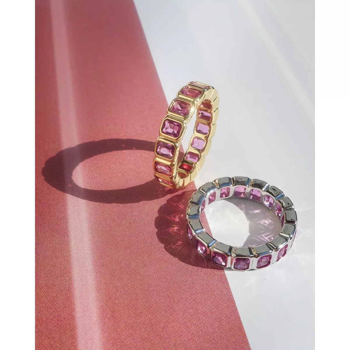 LUV AJ Emerald Ballier Ring Gold - HILLAMOI AS