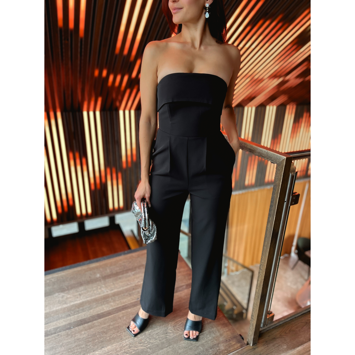 Vinelle Strap Jumpsuit - Black Selected Femme - Seven Tønsberg