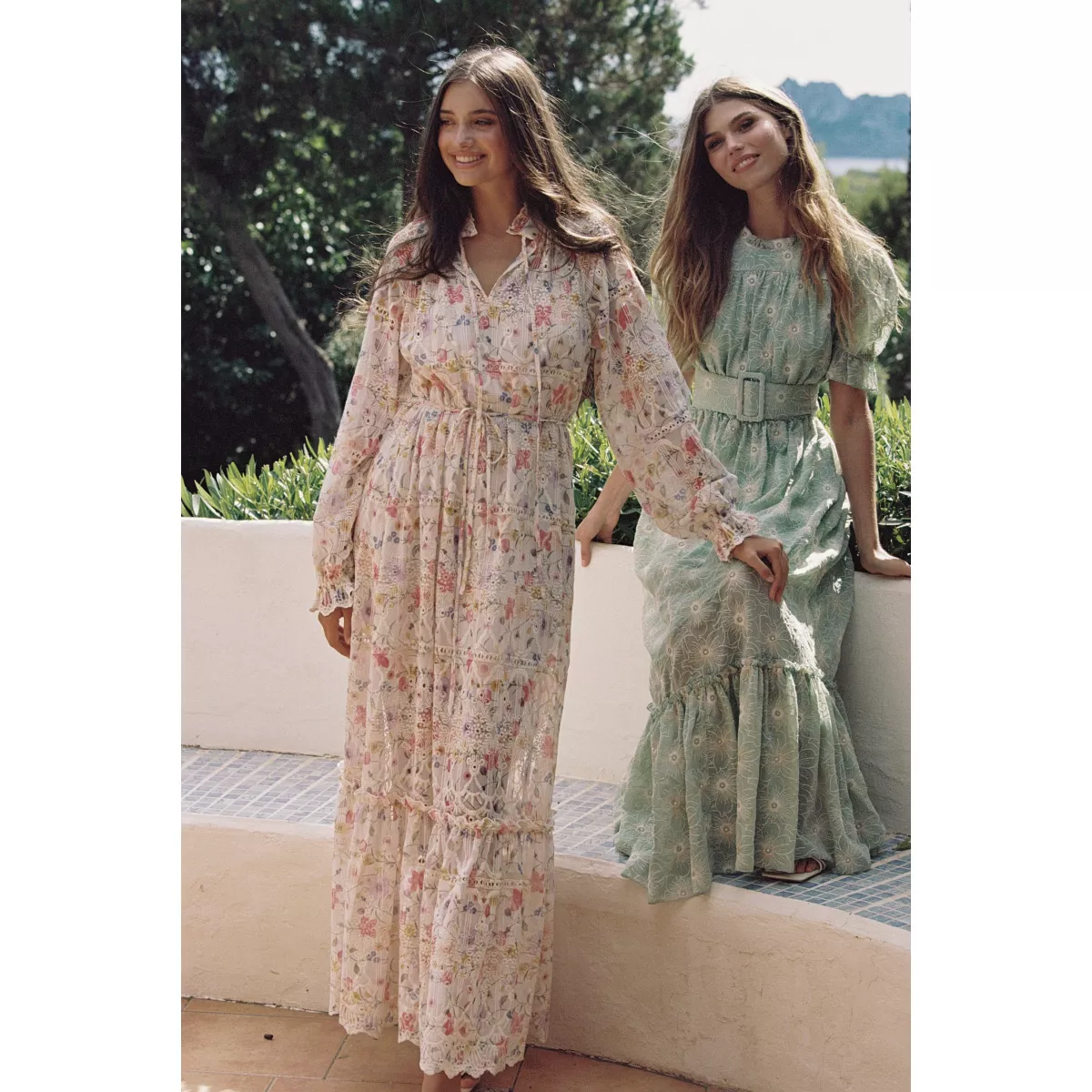 LOVE LOLINA Pam Maxi Dress Multi Pastel - HILLAMOI AS