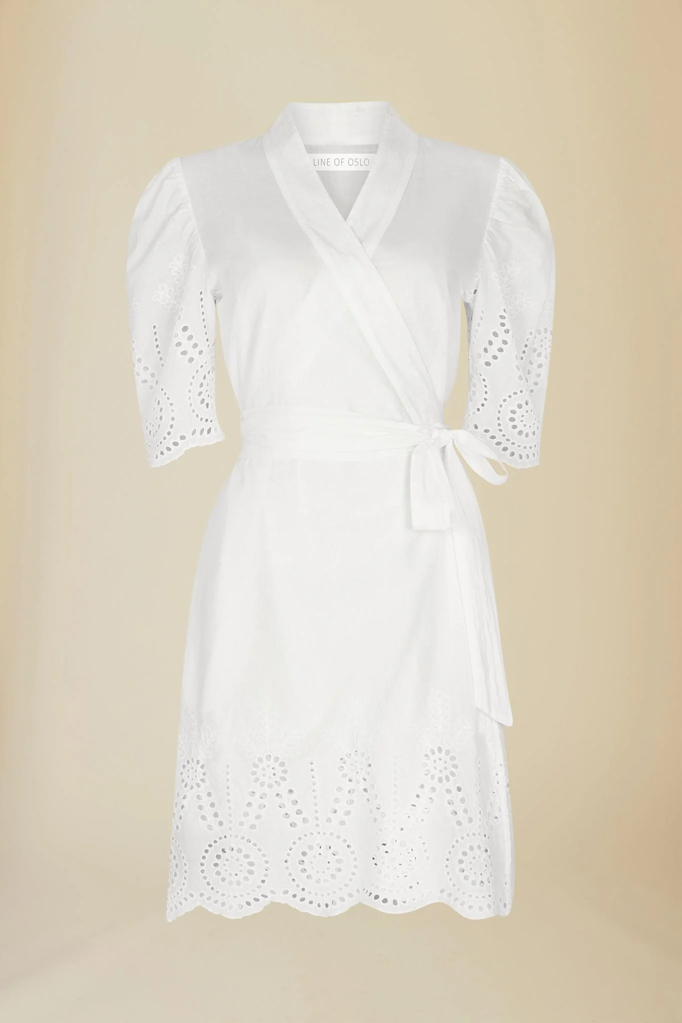 LINE OF OSLO Scarlett Dress White - HILLAMOI AS