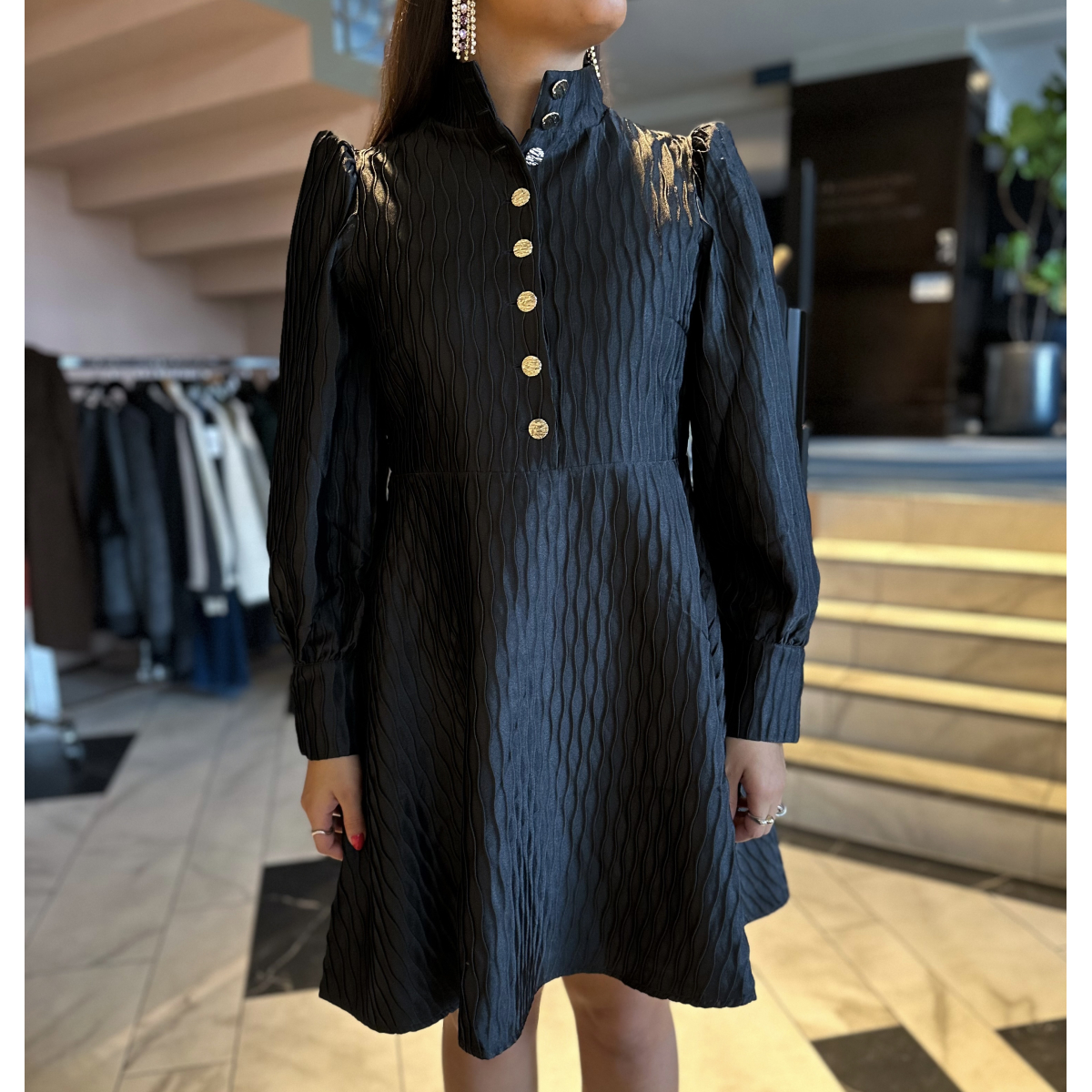 Ripple Dress - Black Yas - Seven Tønsberg