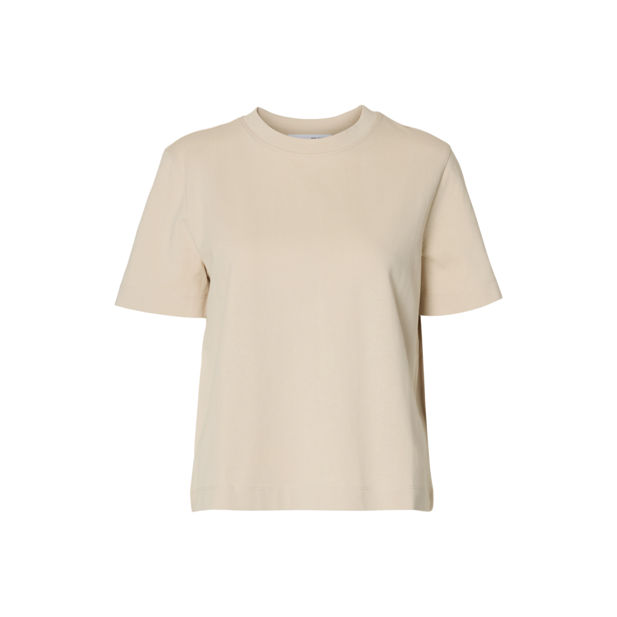 Essential - Boxy Tee - Oatmeal Selected Femme - Seven Tønsberg