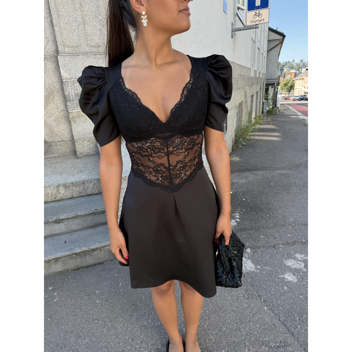 Francis Lace Mini Dress - Black Love Lolina - Seven Tønsberg