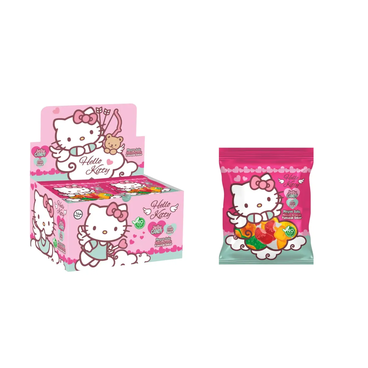 HELLO KITTY FRUITS JELLY CANDY 20g - Kokkejævel AS